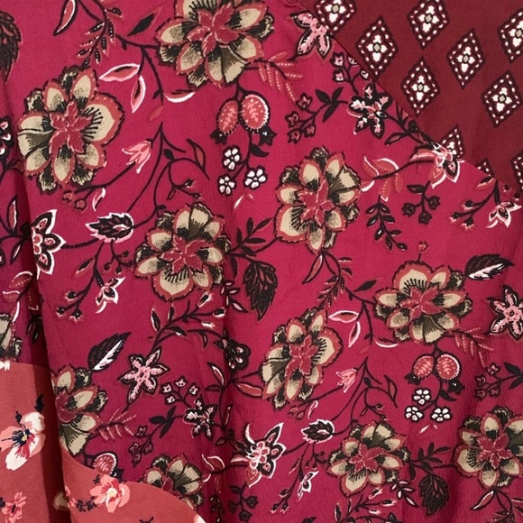 Band of Gypsies | Dresses | Band Of Gypsies Mix Floral Print Midi Dress ...